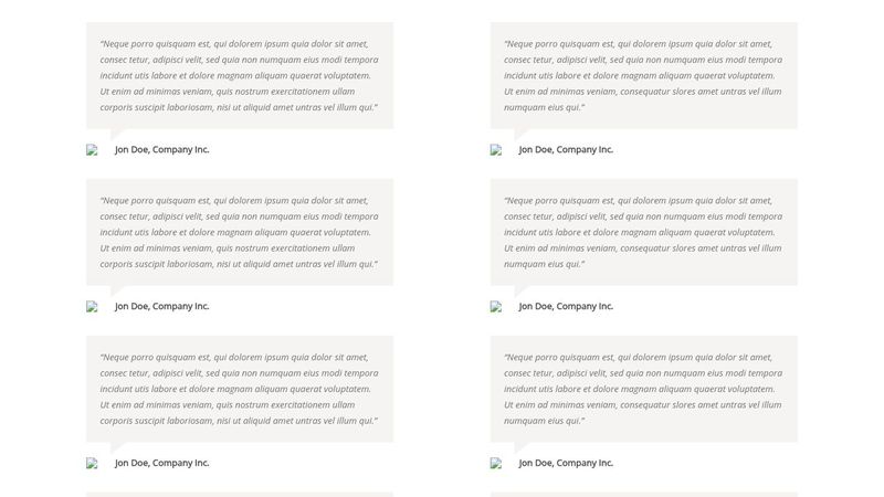 testimonials section (bootstrap 4)