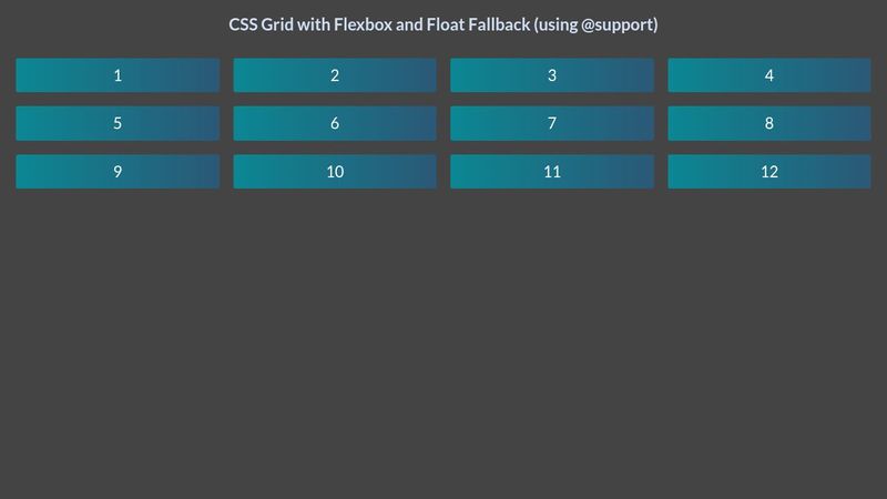 Week 16: CSS Grid w/ Flexbox & Float Fallback