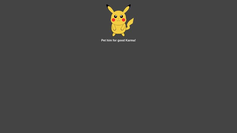 Pure CSS Pikachu