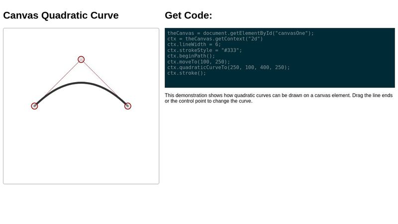 Canvas: Quadratic Curve