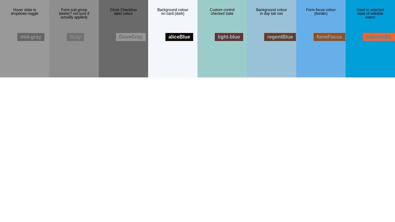Create SCSS Color Palette