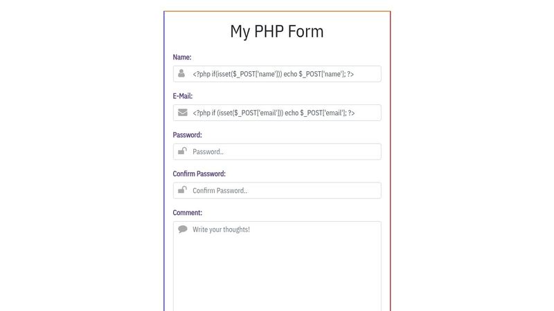 PHP Form Validation