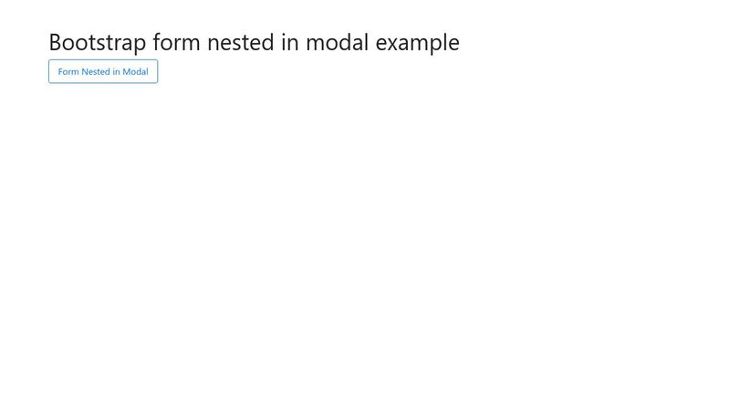 Bootstrap4 - Form nested in modal without row class