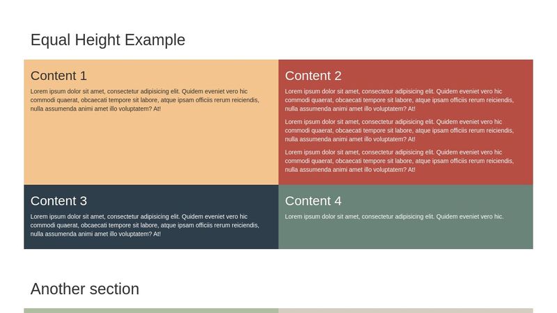 Equal Height jQuery Plugin