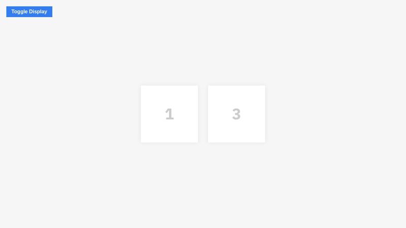 Hide Elements with CSS - display: none;
