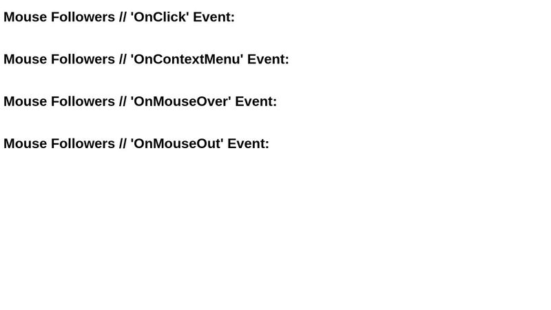 Mouse Follower Example