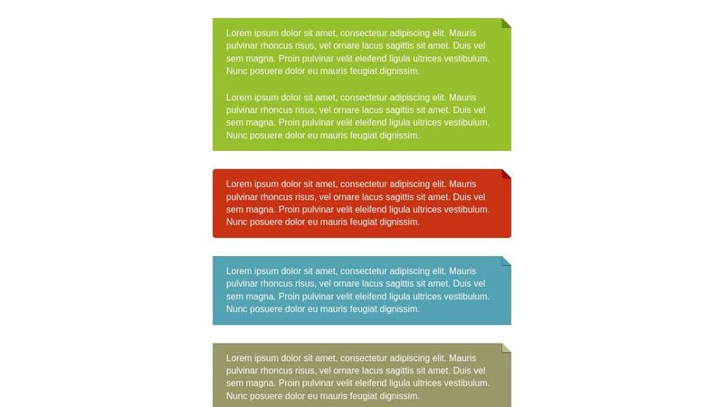 CSS folded corner effect