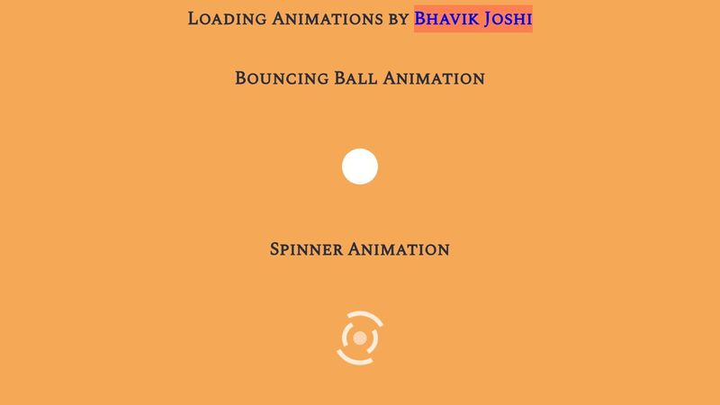#10CSS3Projects 1 - CSS3 Loading Animations