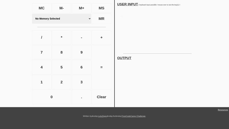 FreeCodeCamp - Build a JavaScript Calculator