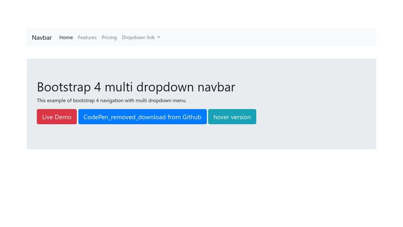 multi dropdown bootstrap 4