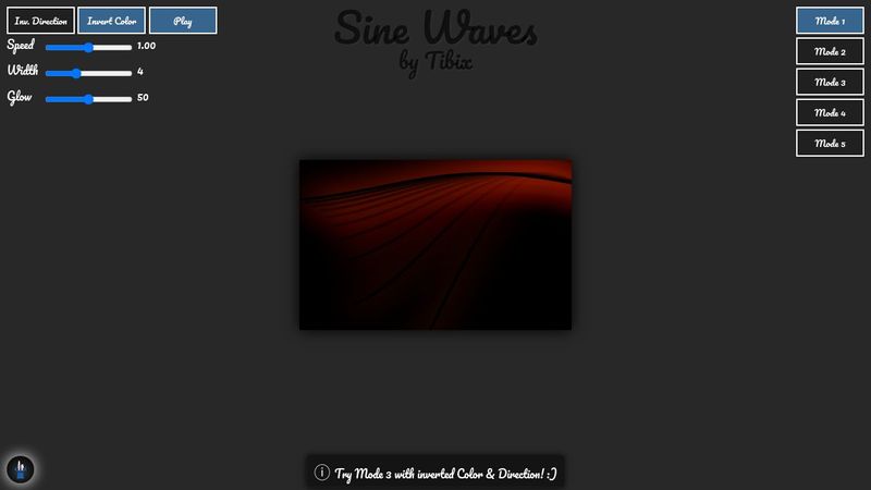 Sine Waves - Canvas Animation