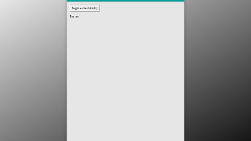Simple JS Hide/Reveal Toggler