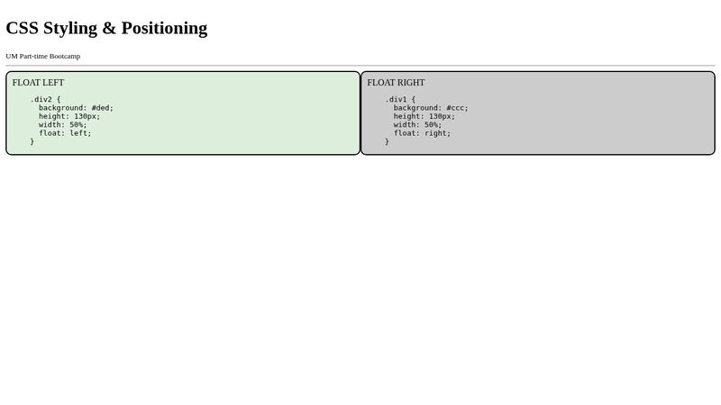 Two Divs Side by Side