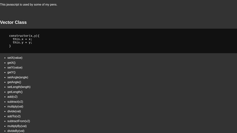 Coding Math: Vector & Particle Class