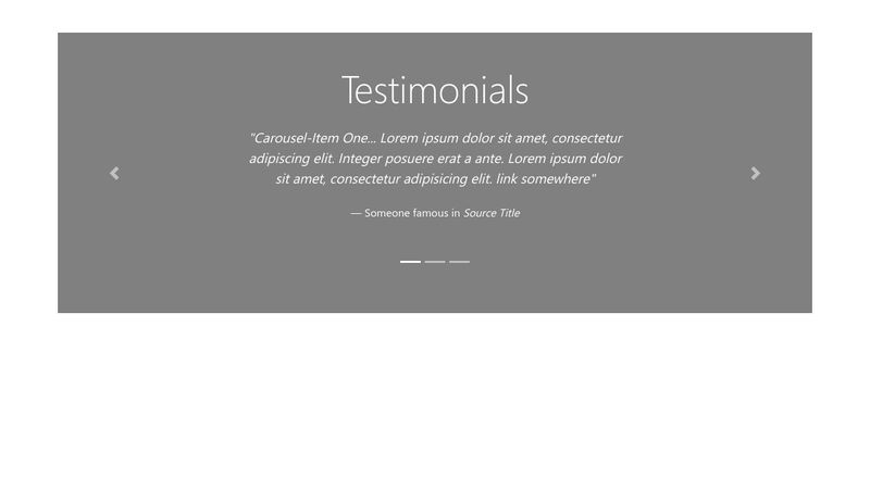 Bootstrap 4 Testimonials