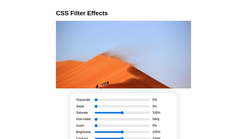 CSS Filter Effects