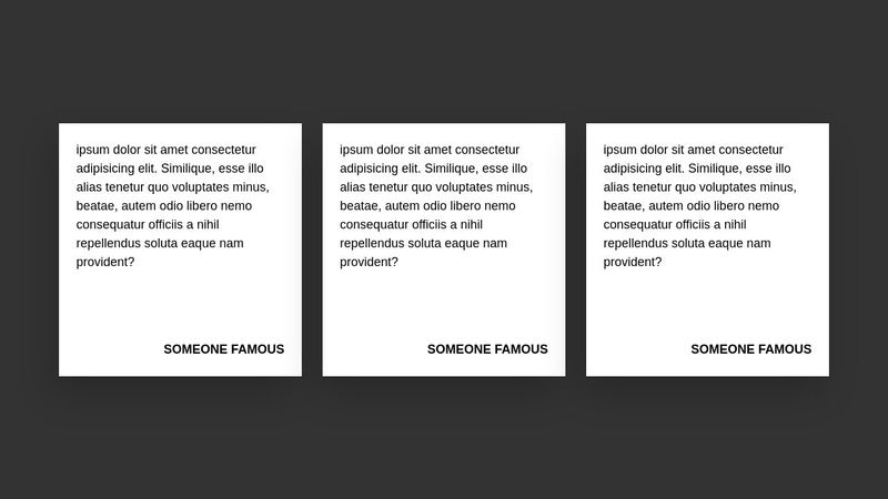 Pure CSS Quote Box Hover Effects