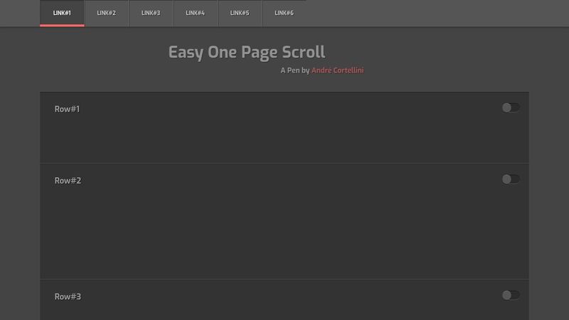 CodePen - Easy One Page Scroll