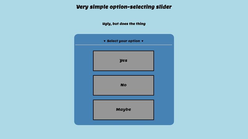 Very simple option-selecting slider (css+jquery)