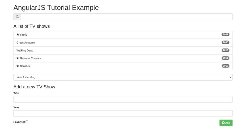 AngularJS ngSubmit example