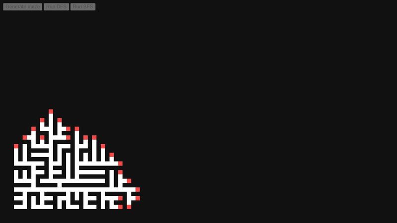 Maze Generator + BFS/DFS