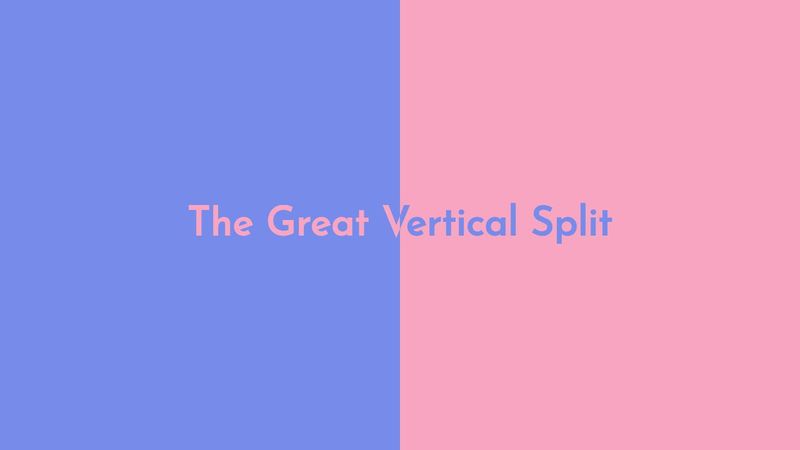 Vertical Split CSS Text Effect- Hard Way