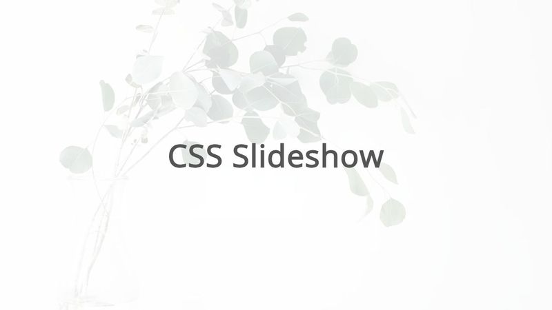 CSS Slideshow