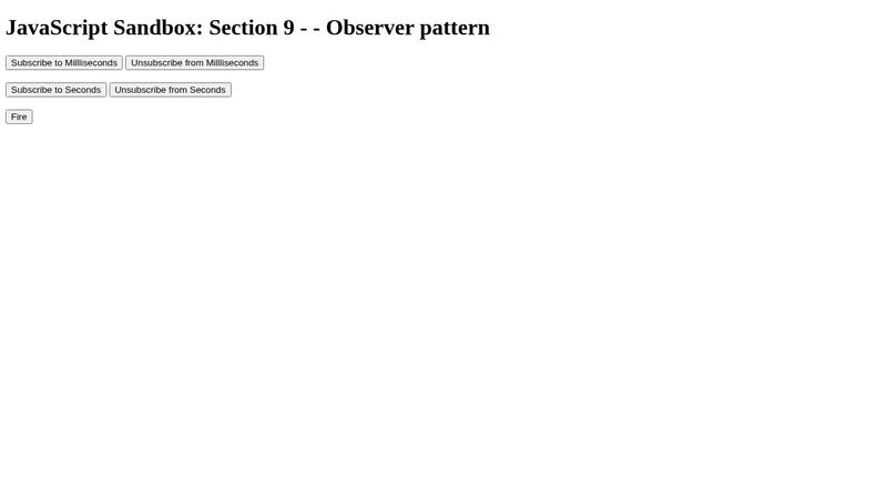 Observer Pattern ES6