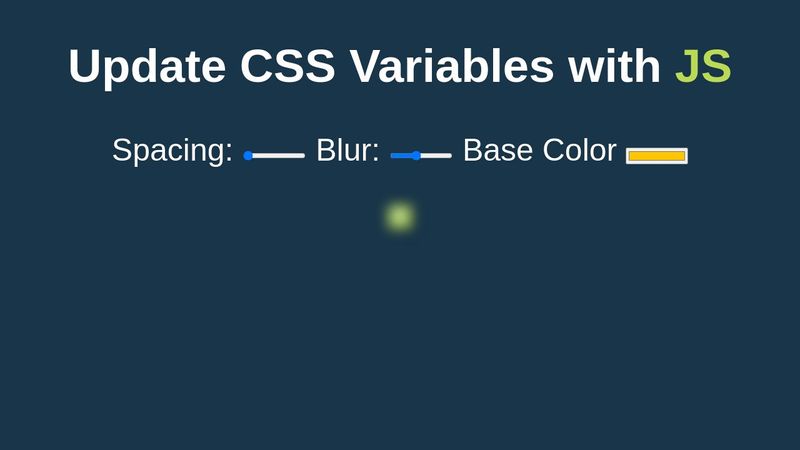 Update CSS variables with JS- JavaScript30