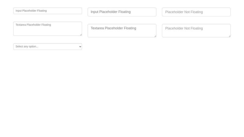 Bootstrap & jQuery Floating Placeholder Text Plugin - Placeholder Label