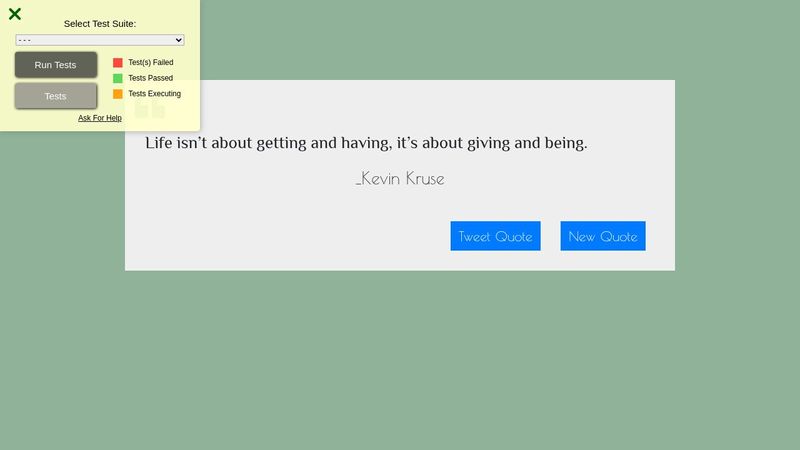 Random Quote Machine | Redux and React
