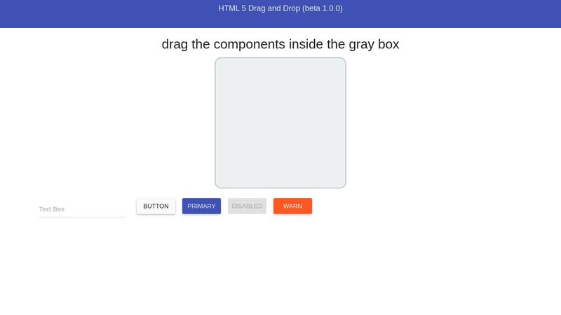 HTML5 Native DnD Form