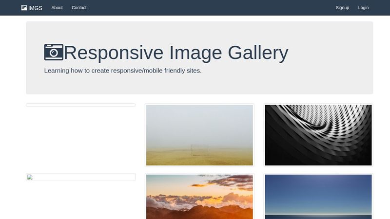 Responsive Image Gallery