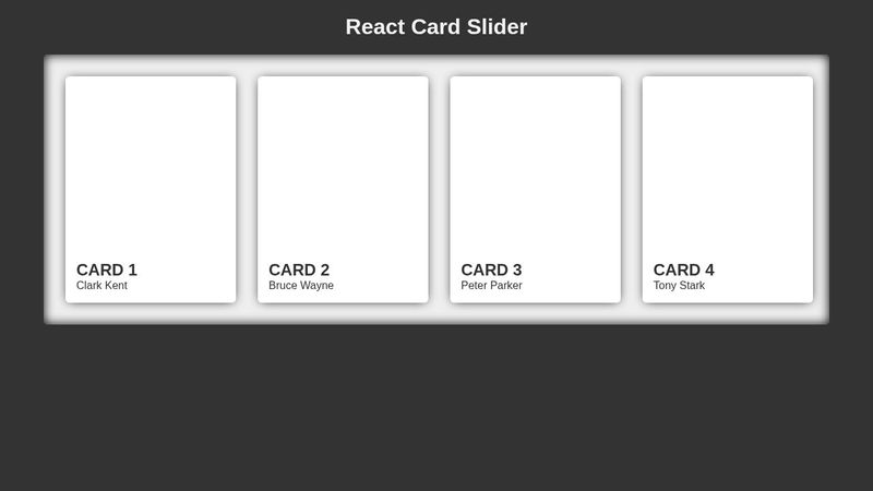 React Card Slider