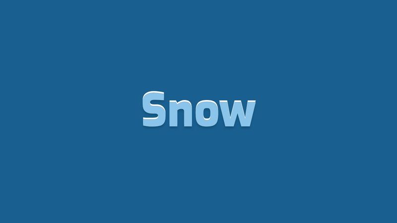 Snow falling down | Pure CSS