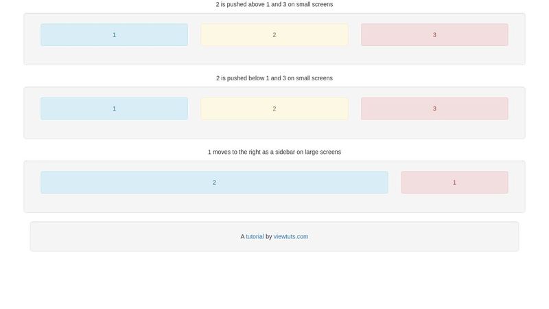 Reorder CSS Columns Using Bootstrap
