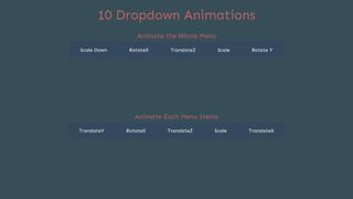 Dropdown Animations With Css Transforms 2462