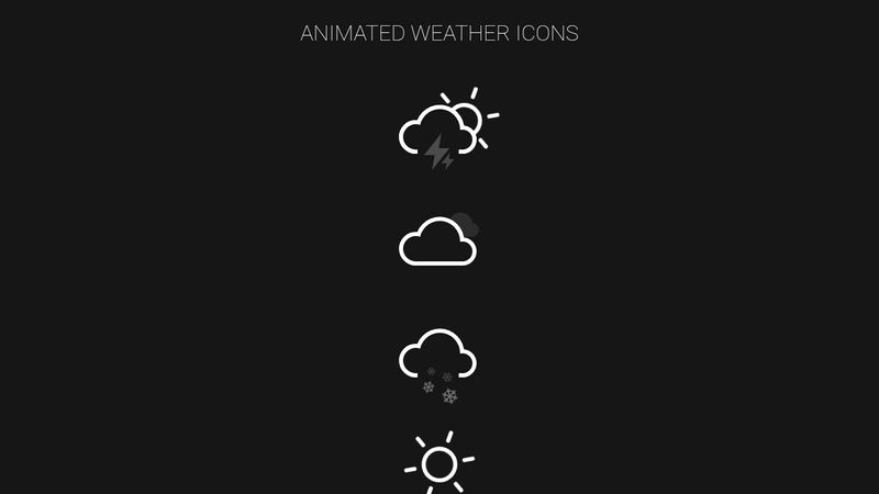 Animated Weather Icons