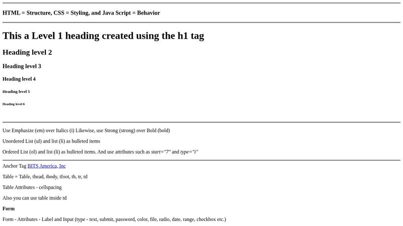 Web Development Notes