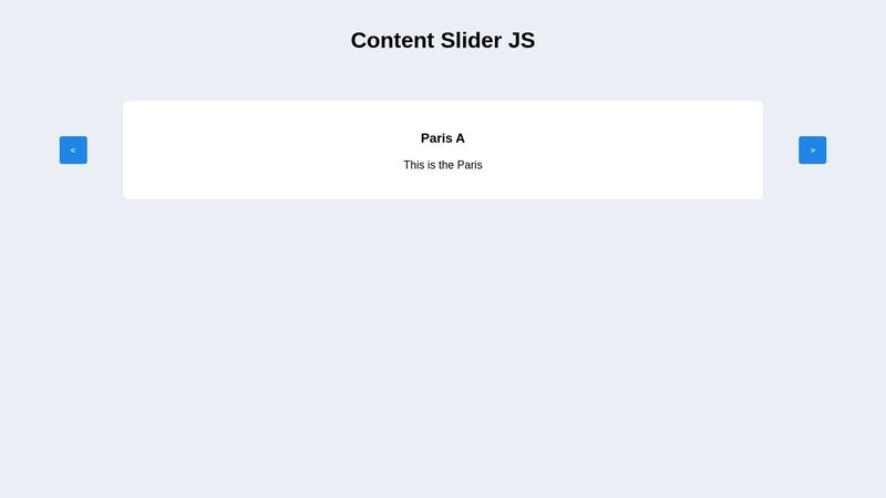 Content Slider JS