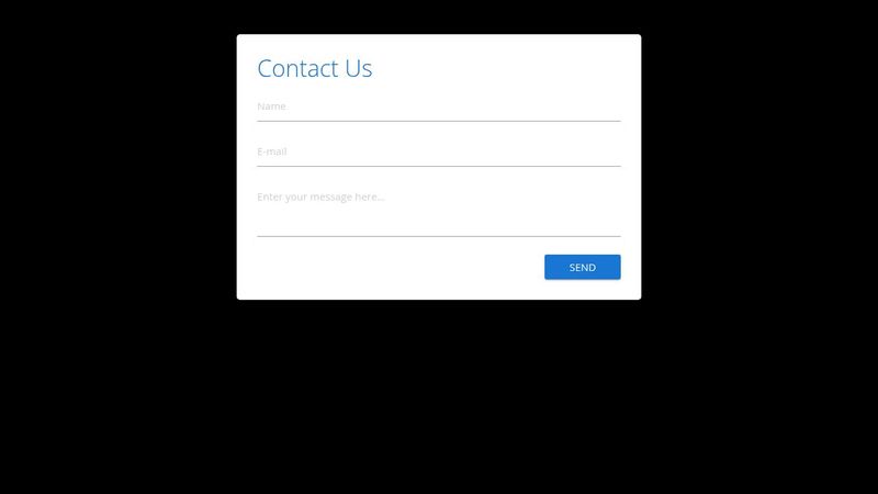 Contact form using Formspree