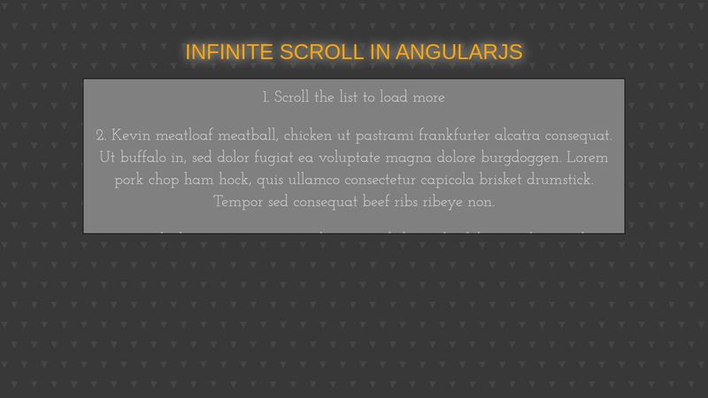 CUSTOM INFINITE SCROLLING IN ANGULARJS