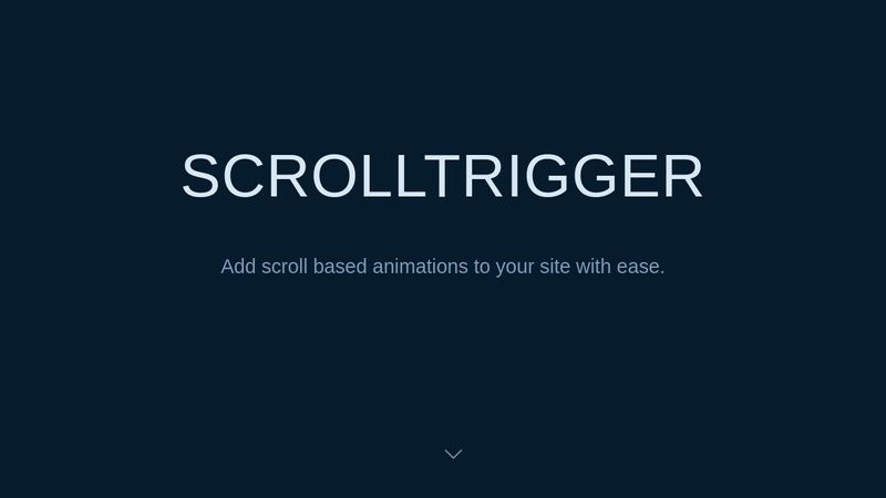 Scroll Based Animations With Pure JavaScript – ScrollTrigger