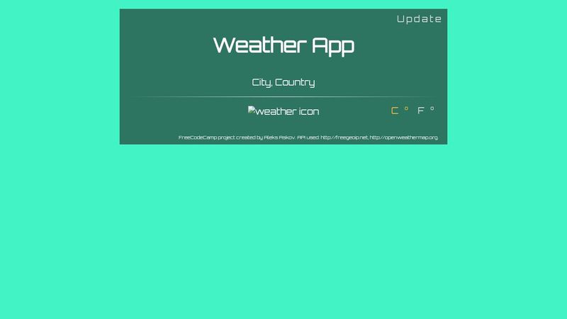 Free Code Camp Local Weather App