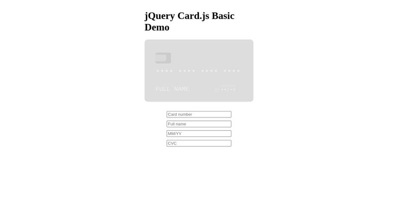 Create An Interactive Credit Card Form With jQuery