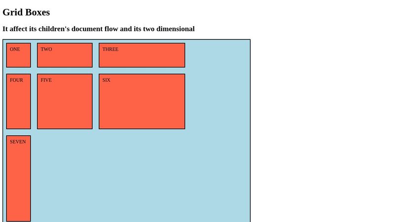 CSS: Grid Boxes