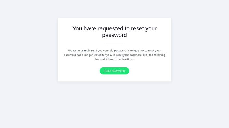 Reset Password Email Template