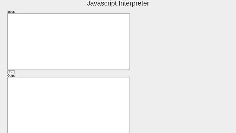 Javascript Interpreter