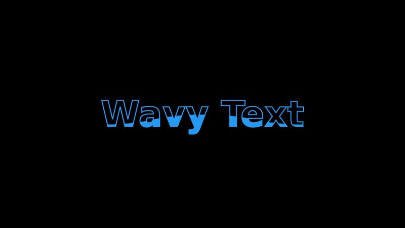 CSS only Wavy text (multiline)