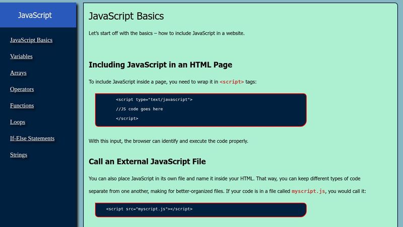 Technical Documentation Page
